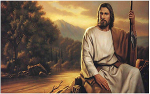 Jesus Flex Poster For Room Mo-1346 Photographic Paper - Religious ...