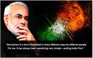 Narendra Modi Flex Poster For Room Mo-2017 Photographic Paper ...