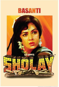 Poster Sholay Basanti sla1194 (Large Poster, 36x24 Inches, Plastic ...