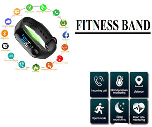 Bygaura P300_M3 Digital Step Count Caliries Tracker Smartwatch Black ...