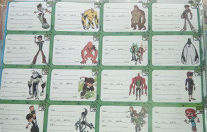 Super Easy 7.1 cm Mixed Design Name Slip Note Book Cartoon Stickers ...