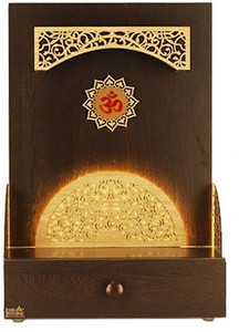 CREATA POOJAGHAR Curved Dome Shape mandir with Round Back Along with ...