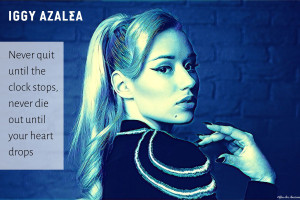 YAA - Iggy Azelea Quotes Poster (18inchx12inch) Photographic Paper ...