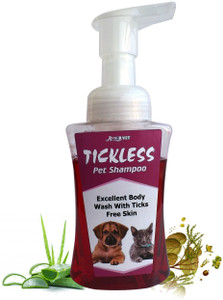 Amorvet Tickless Pet Shampoo Prevent Flea, Tick, blood sucking pest ...