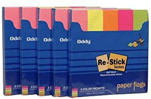 Flipkart.com | Oddy re-stick paper flags multi-color 50 Sheets paper ...