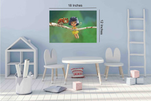 Cute Little Cartoon Girl Wall Poster For Decoration|Poster For Kids ...