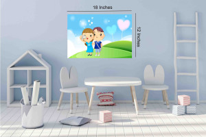 Kids Cartoon Wall Poster|Cute Cartoon Poster For Kids Room Decoration ...