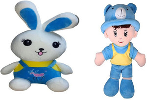 MEEJU COMBO OF ADDIE AND BUNNY TEDDY Soft Toy for Kids, Girls ...