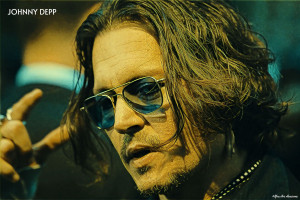 YAA - Johnny Depp Art Effect Poster Set 5 (18inchx12inch) Photographic ...