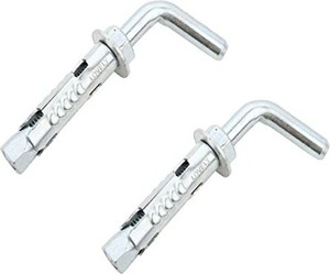 Lovely 8x75 mm Stainless Steel L-Hook Fastener Geyser Hook Hanger Set ...