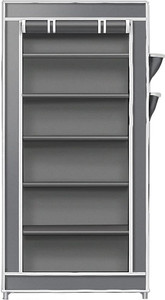 FurniGully 6 Layer Conduit Pipe Frame Cloth Organizer with Cover PP ...