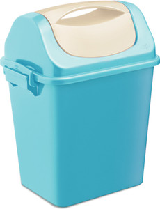MILTON Magnum Swing Plastic Dustbin with Lid, 10 Litres, Tusker Green ...