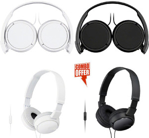 DC HEAD DCHEAD BLACK AND WHITE EXTRA BASS HEADPHONE COMBO Wired Price ...