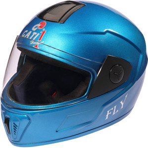 Gati ISI Certified Full Face Glossy finish & Clear Long Visor 2-Wheeler ...