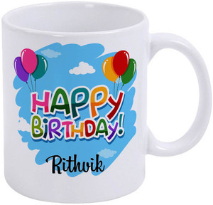 epheriwala Happy Birthday Rithvik Ceramic Coffee Mug Price in India ...