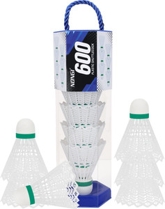 Nongi 600 Plastic Badminton Shuttle Pack Of 6 For Indoor Outdoor ...