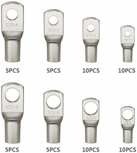 IDUINO 60 Pieces Copper Cable Terminal Open Barrel Crimp Wiring Wire ...