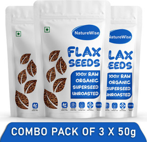 Naturewise Raw Flax Seeds, Healthy edible Seeds, Rich in Omega 3 Acid ...