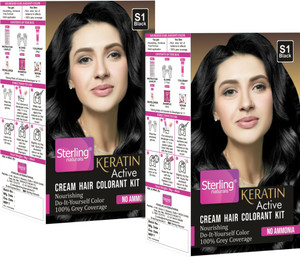 Sterling Naturals KERATIN HAIR COLOR | SHADE S1 (BLACK) | Hair Color ...
