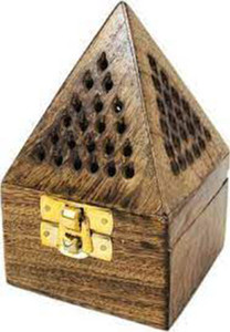 SR Trend Pyramid Shape Dhoop Batti Stand/Wooden Incense Holder/Dhoop ...