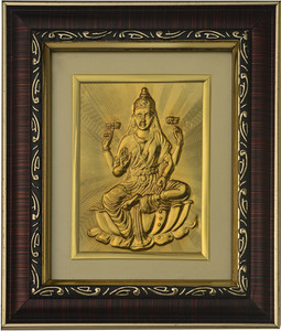 Pray Everyday Lakshmi MATA Gold Plated Photoframe | Lakshmi MATA Frame ...