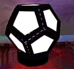 lala hathrasi LED MDF Rotating Pantagon Shape Photo Lamp for All ...