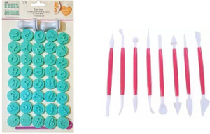 KEYUR 8 Alphabet number Cake Cutter & Modelling Tool - 8 Alphabet ...