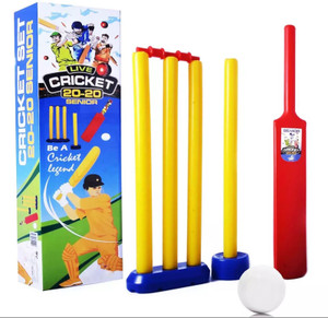 techaxis Plastic Cricket kit for Kids Playing Age 2 Year to 9 Year ...