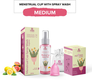 ZMR OVERSEAS MEDIUM PADFREE | REUSABLE MENSTRUAL CUP WITH HYGIENIC ...