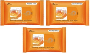 Fresh Ones Natural Refreshing Orange Soft Facial Tissues 60 Pulls Aloe ...