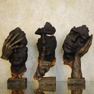 IB Designs A Very Beautiful Three Human Face Statue | Polyresin Statue ...