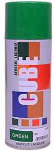 MV Enterprises Cube Aerosol Multi Purpose Spray Paint Green Spray Paint ...