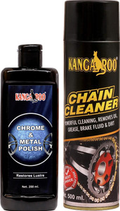 KANGAROO Chain Cleaner 500 ML with Metal Polish 200 ML Chain Oil Price ...