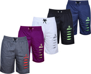 CUTE TREND Embroidered Men Multicolor Basic Shorts - Buy CUTE TREND ...