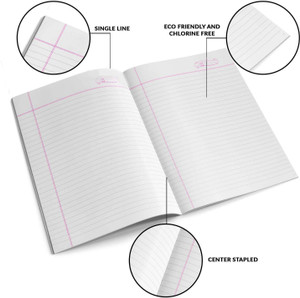 lekhni Recycled A4 Notebook ruling 300 Pages Price in India - Buy ...