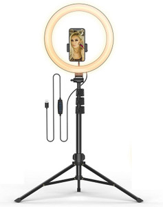 Webilla New 10 Inche Big LED Ring Light with 7 feet Stand for Camera ...