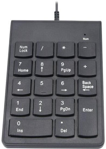 Wifton USB 2.0 Wired Numeric Keypad Slim Mini Number Pad Digital ...