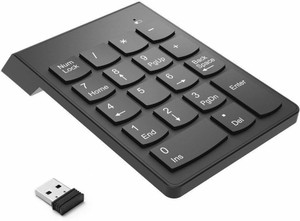 VibeX 18 Keys Mini Numeric Keypad USB Wireless Mechanical Numpad-IX33 ...