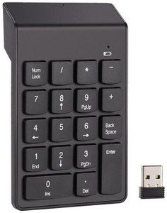 VibeX 18 Keys Mini Numeric Keypad USB Wireless Mechanical Numpad-IX19 ...