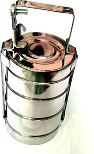 Flipkart.com | JAMM Stainless Steel Traditional Indian Tiffin 3 Tier ...