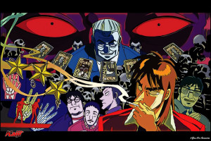 YAA - Kaiji Ito Anime Art Effect Poster3 (18inchx12inch) Photographic ...