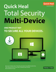 Quick Heal 3 PC 3 Year Total Security Multi Device (Email Delivery - No ...