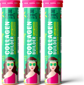 Chicnutrix Plant Based Collagen Builder With Vitamin C, E,Biotin,Bamboo ...