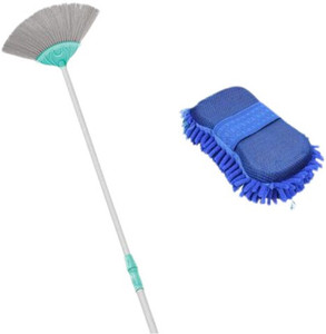 kitchenKing Jaala Cobweb Cleaning Broom-1.5 Meter With Microfibre Wash ...
