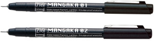Flipkart.com | Zig CARTOONIST MANGAKA FINELINER PEN 01, 02, 010 BLACK ...