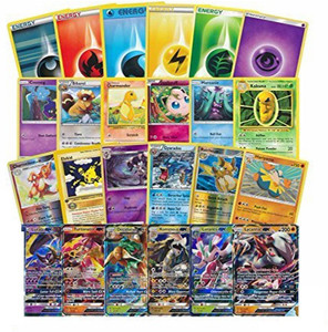 Delite POKEMON 100 Rare VIP Trading Cards Classic Characters Evolutions ...