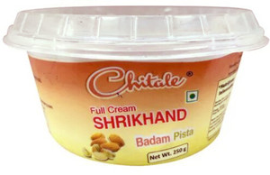 Chitale Full Cream Shrikhand Flavored Yogurt Badam, Pista Price in ...