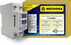 MECHONA Voltage Guard with Auto Recovery 1Phase 220V, 63A Over/Under ...