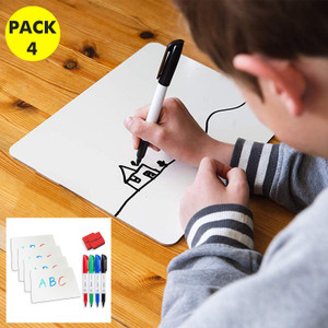 Lifekrafts Dry Erase Lap Boards-Size:(9x12) inches|Pack of 4|Students ...