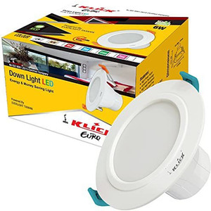 KLICK 6 Watt Round LED Downlight Ceiling Light for Home & Offices (Pink ...